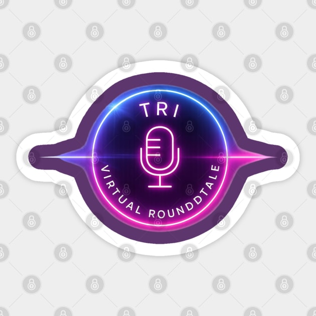 TriVR new logo. - Trivirtualroundtable - Sticker | TeePublic